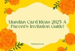 Mundan Card Maker Online – Free Mundan Invitation Card
